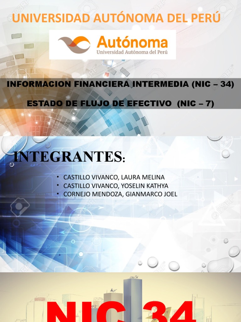 NIC 34 y NIC 7 PPT PARA MONOGRAFIA | PDF | Estado financiero | Contabilidad