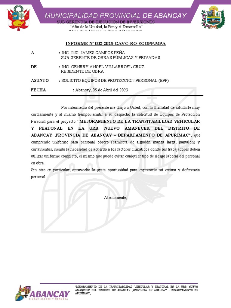 Informes Residencia | PDF