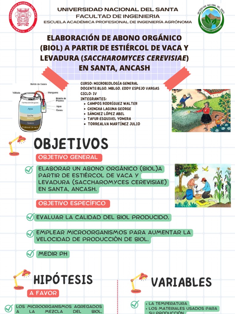 Elaboración de Abono Orgánico (Biol) A Partir de Estiércol de Vaca Y ...