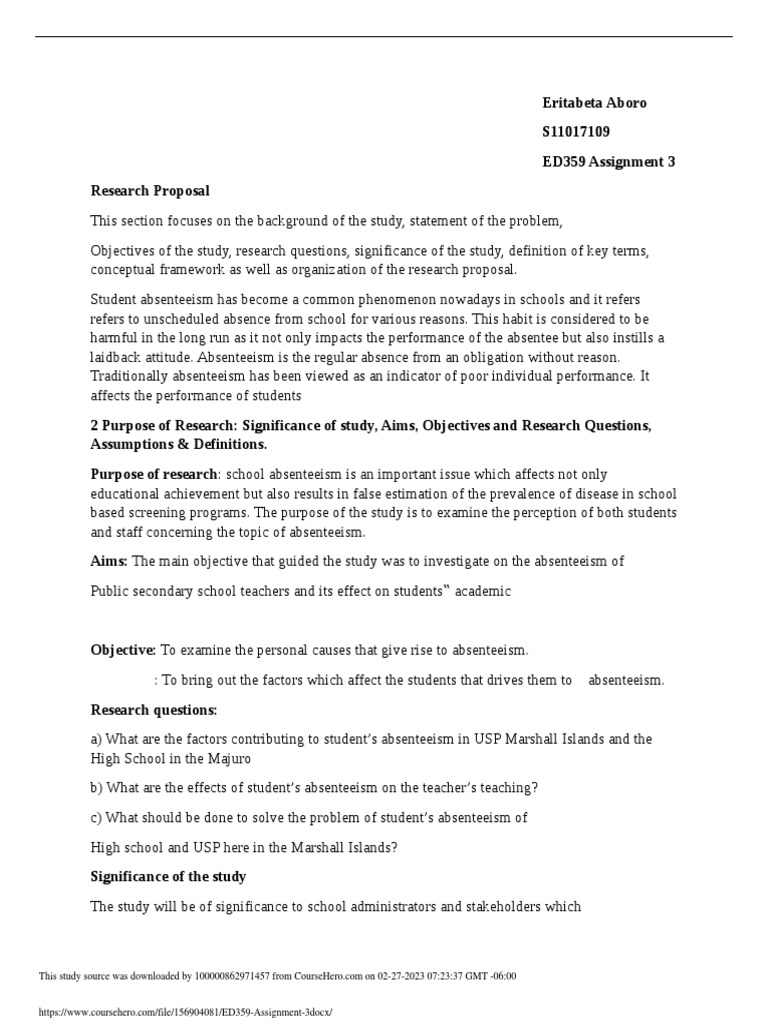 ED359 Assignment 3 | PDF