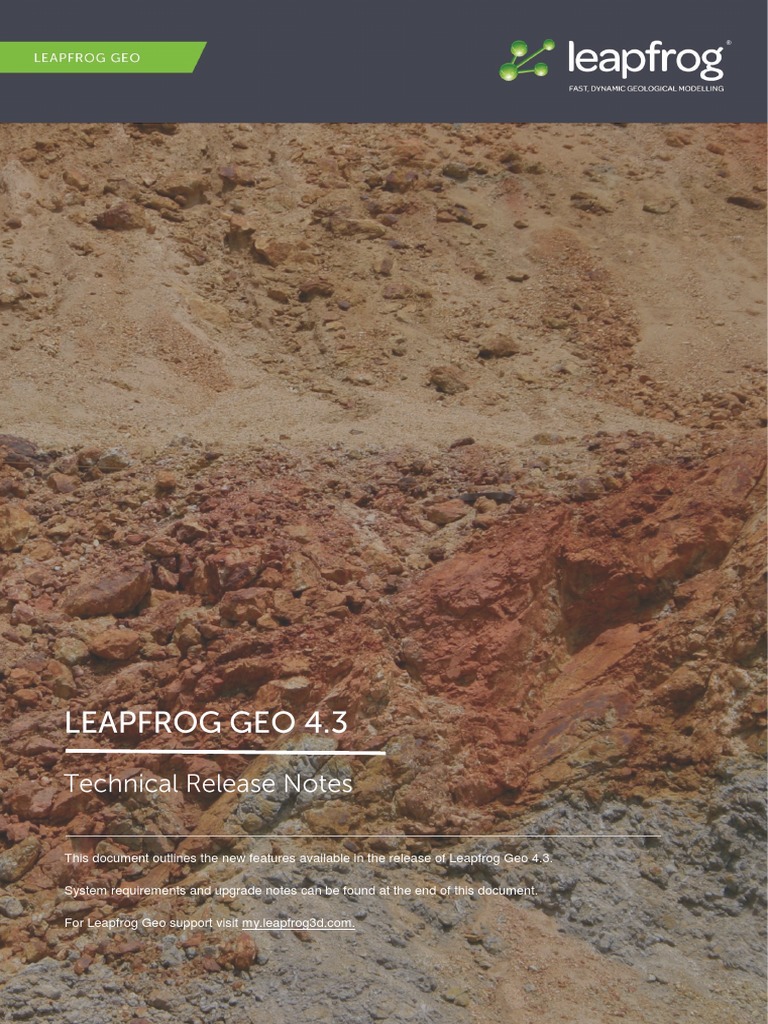 Leapfrog Geo 4.3 Release Notes | PDF | Windows 10 | Microsoft Windows