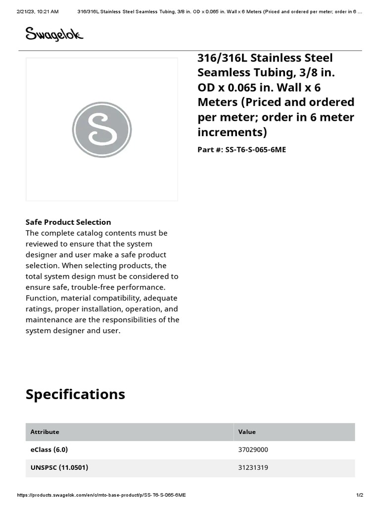 Specifications | PDF