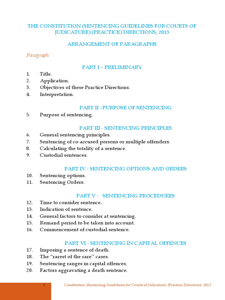 Sentencing Guidelines for Courts 2013 | PDF | Robbery | Sentence (Law)