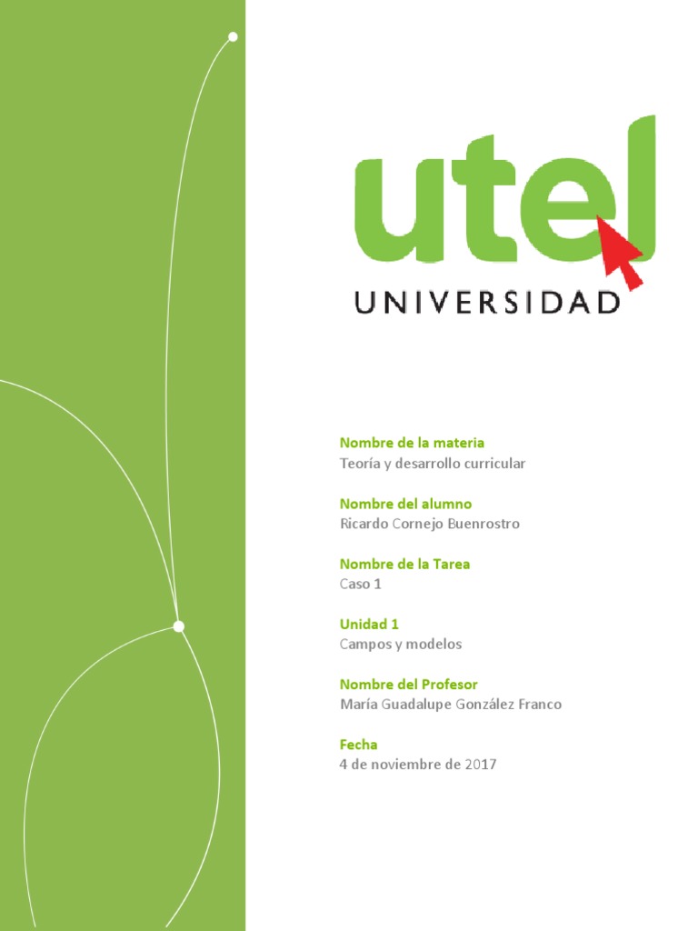 Cornejo Ricardo T1 | PDF | Plan de estudios | Cognición Cornejo Ricardo T1 | PDF | Plan de estudios | Cognición