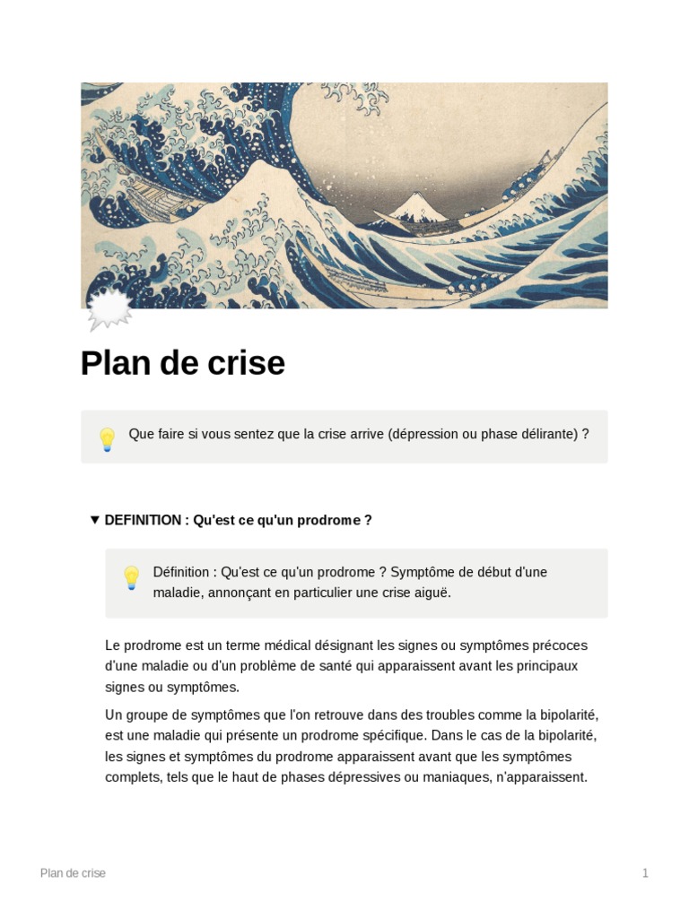 Gérer une crise bipolaire efficacement | PDF | Trouble bipolaire ...