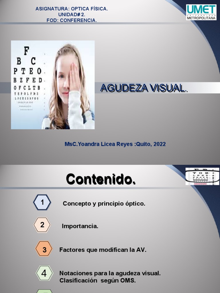 Agudeza Visual. | PDF | Visión | Ligero