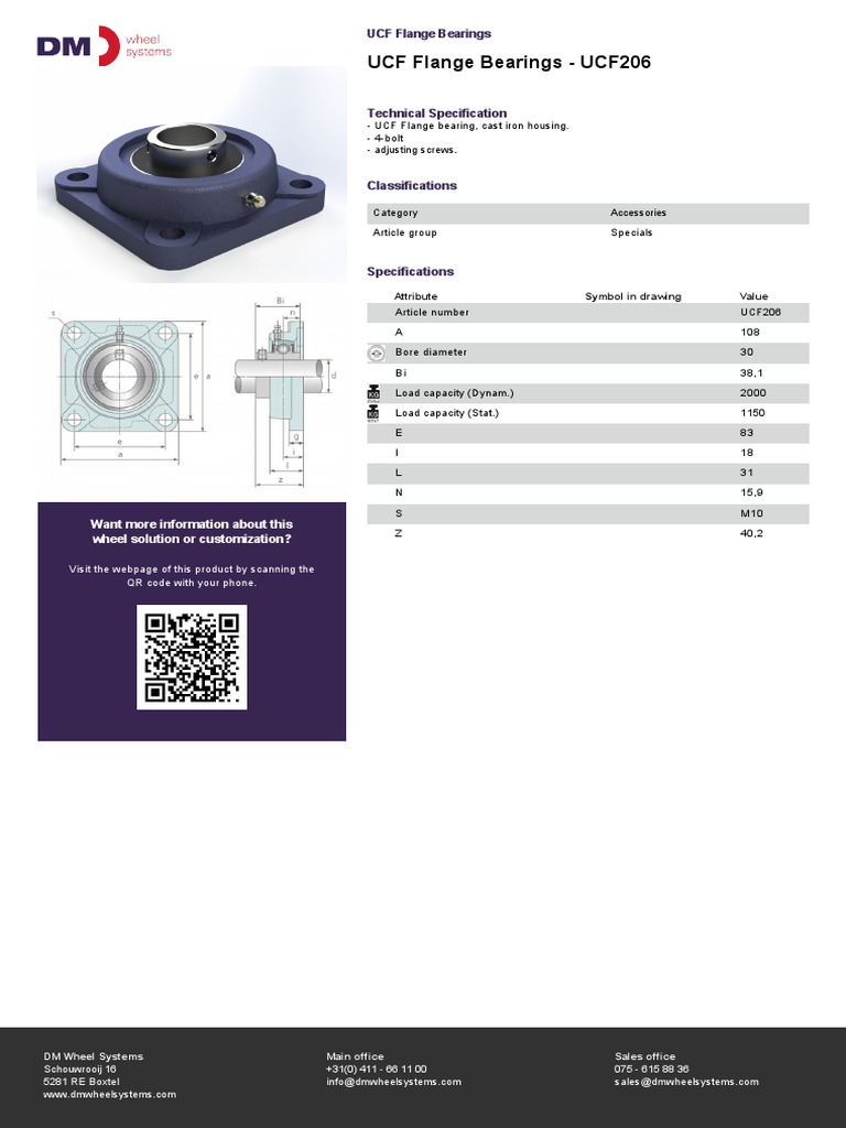 Datasheet Ucf Flange Bearings Ucf206 Ucf206 - en 637825702981898965 ...