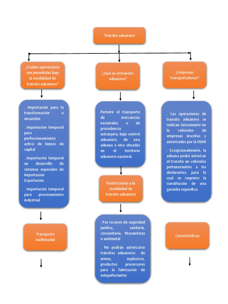 Mapa Conceptual Transito Aduanero | PDF | aduana | Transporte