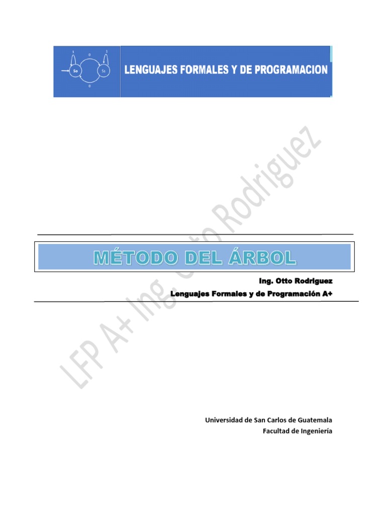 Metodo Arbol LFPA+ | PDF | Lenguaje de programación | Función (Matemáticas)