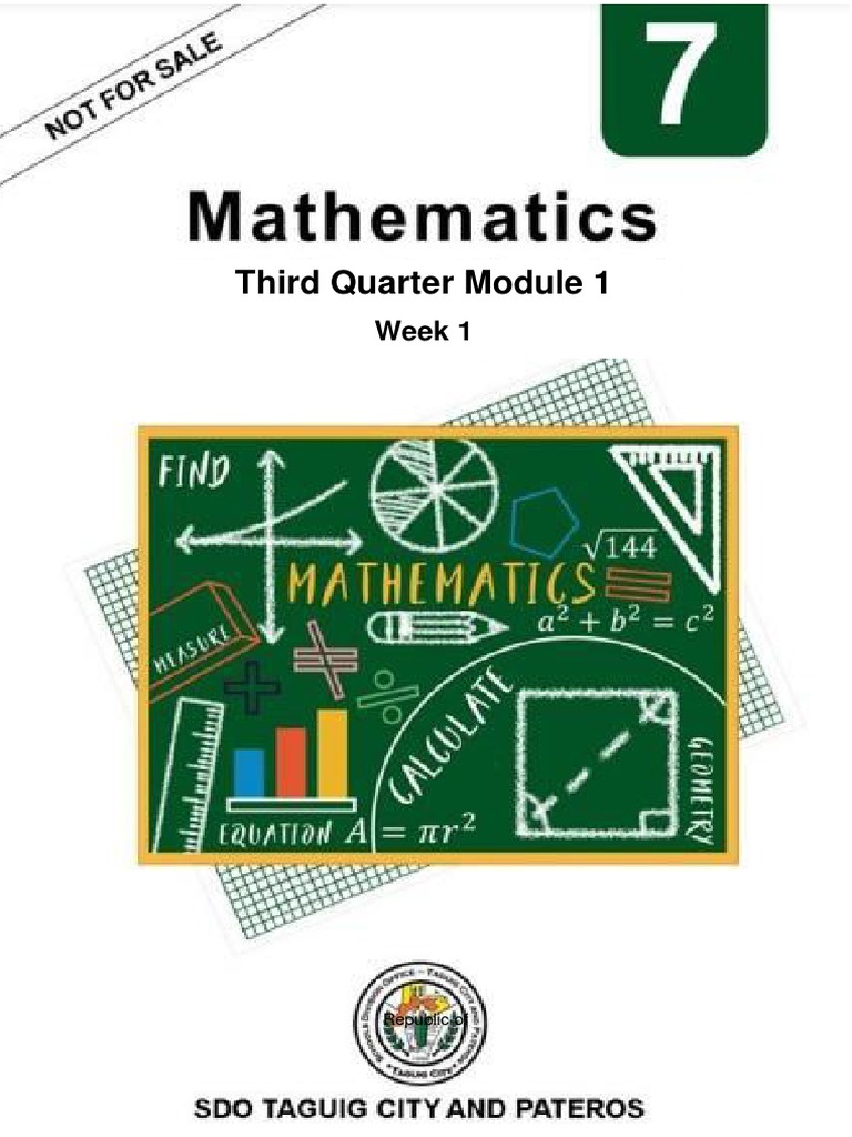 Third Quarter Module 1: Week 1 | PDF | Line (Geometry) | Angle