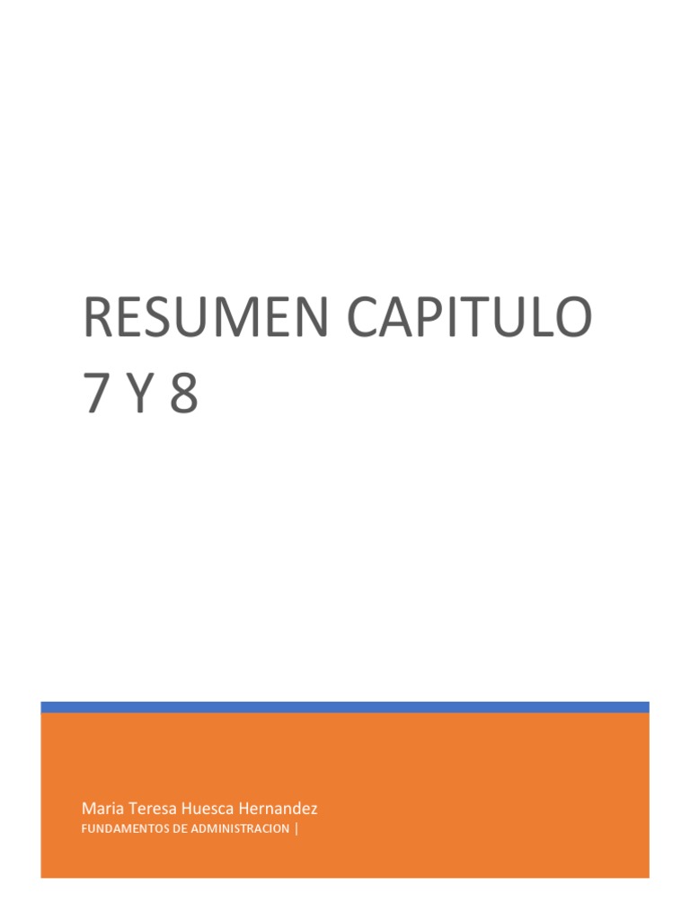 Resumen Cap7 | PDF