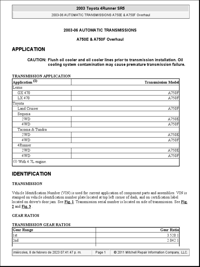 A750e A750f | PDF | Clutch | Automatic Transmission