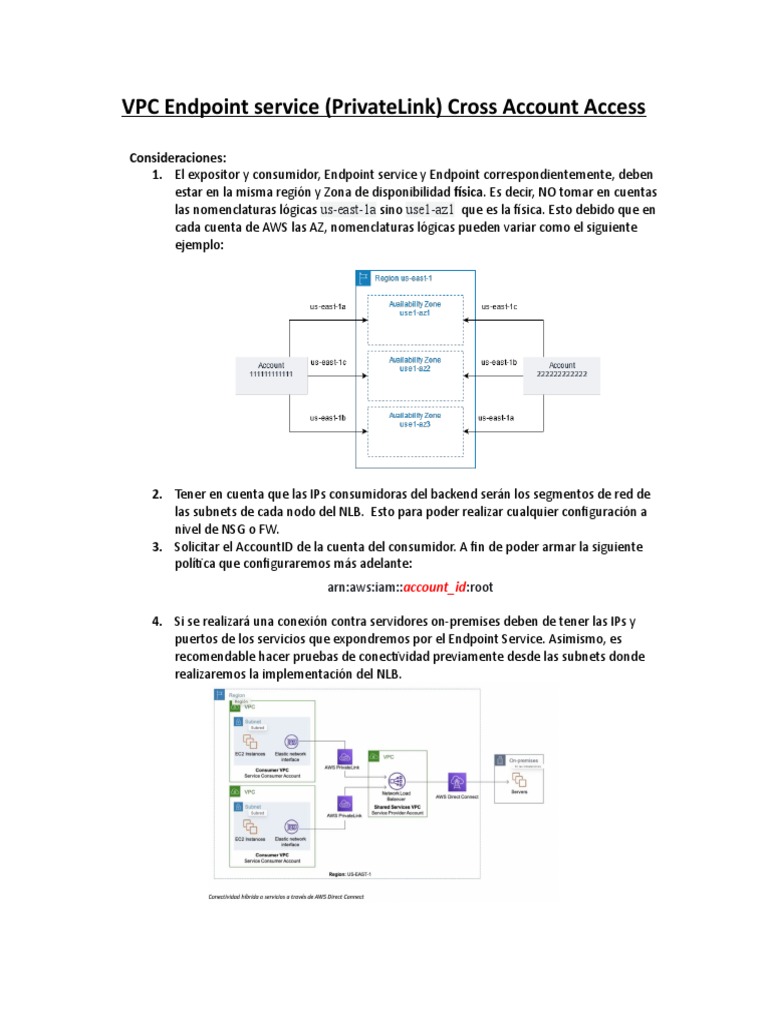 VPC Endpoint service | PDF | Red de computadoras | Red de área amplia