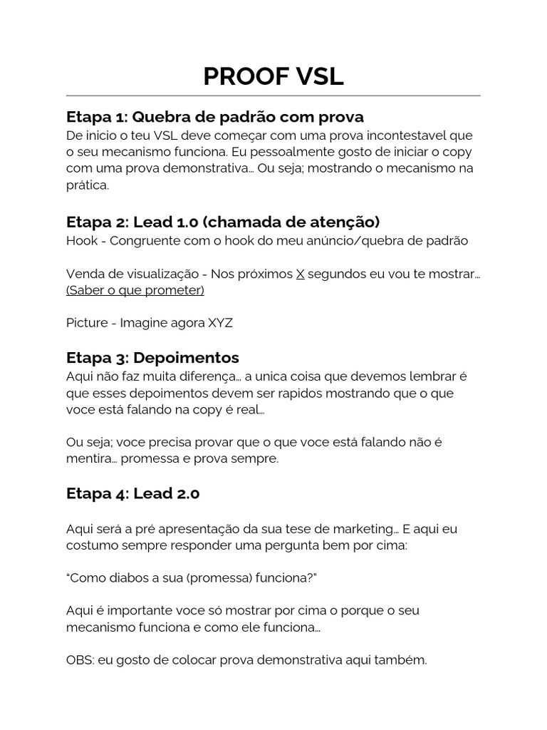 Cópia de PROOF VSL | PDF