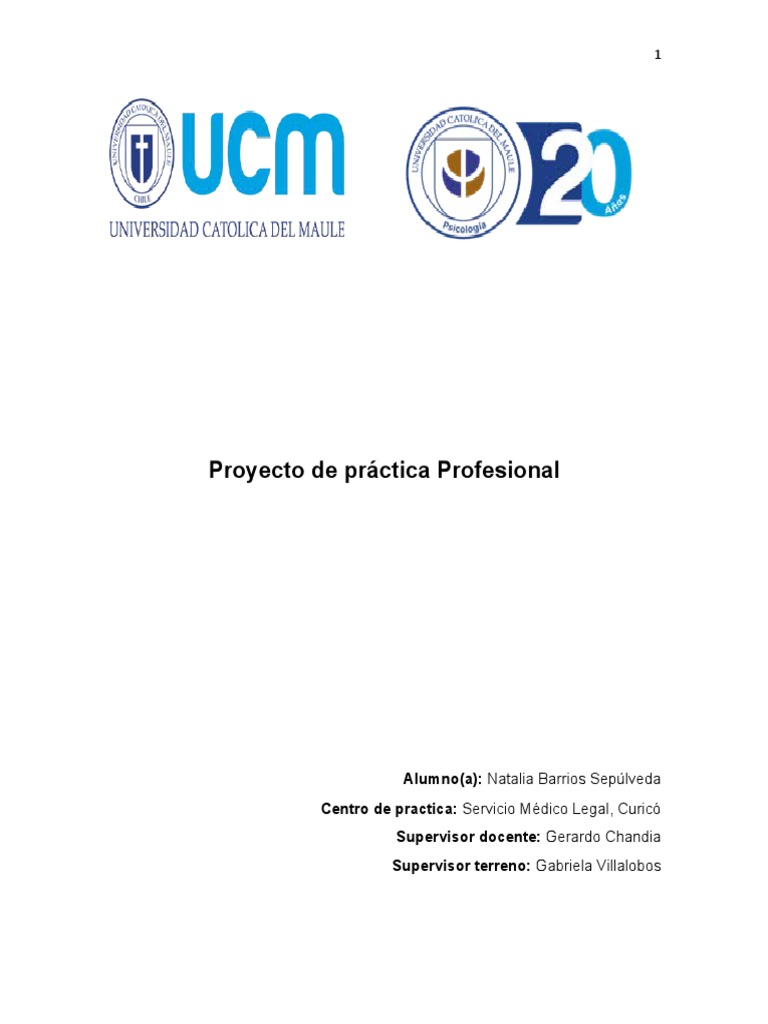 Proyecto de practica Natalia Barrios S | PDF