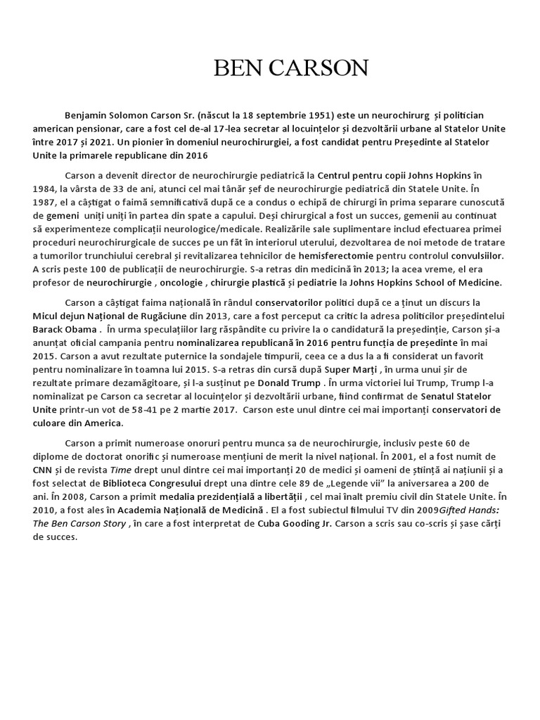 Ben Carson | PDF