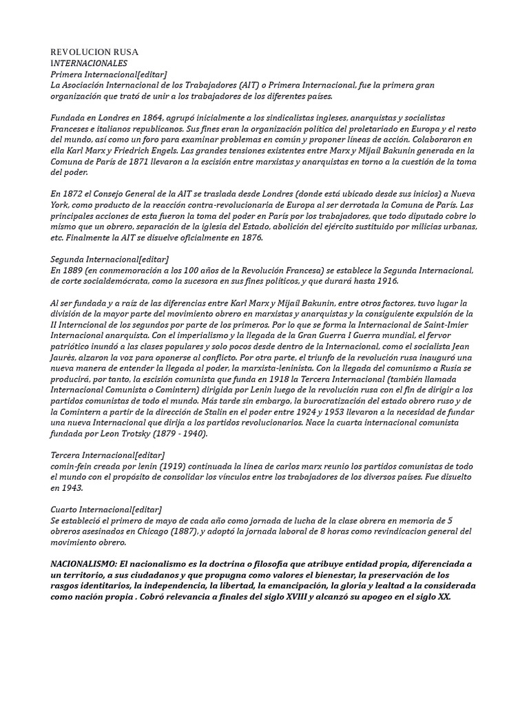 Rev Rusa Imprimir Rsumenn | PDF | Comunismo | marxismo