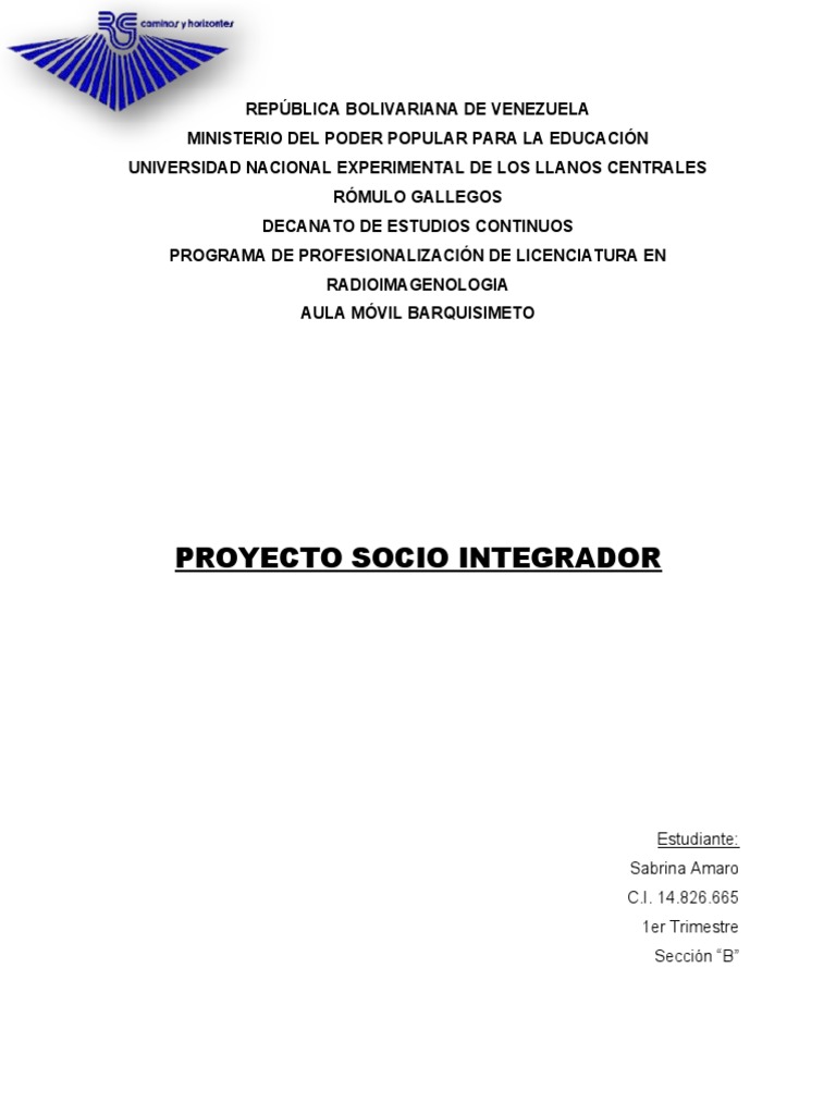 Proyecto Socio Integrador | PDF Proyecto Socio Integrador | PDF