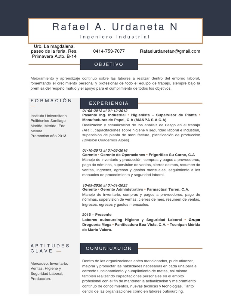 Modelo Curriculum Eficiente | PDF | Economias | Business