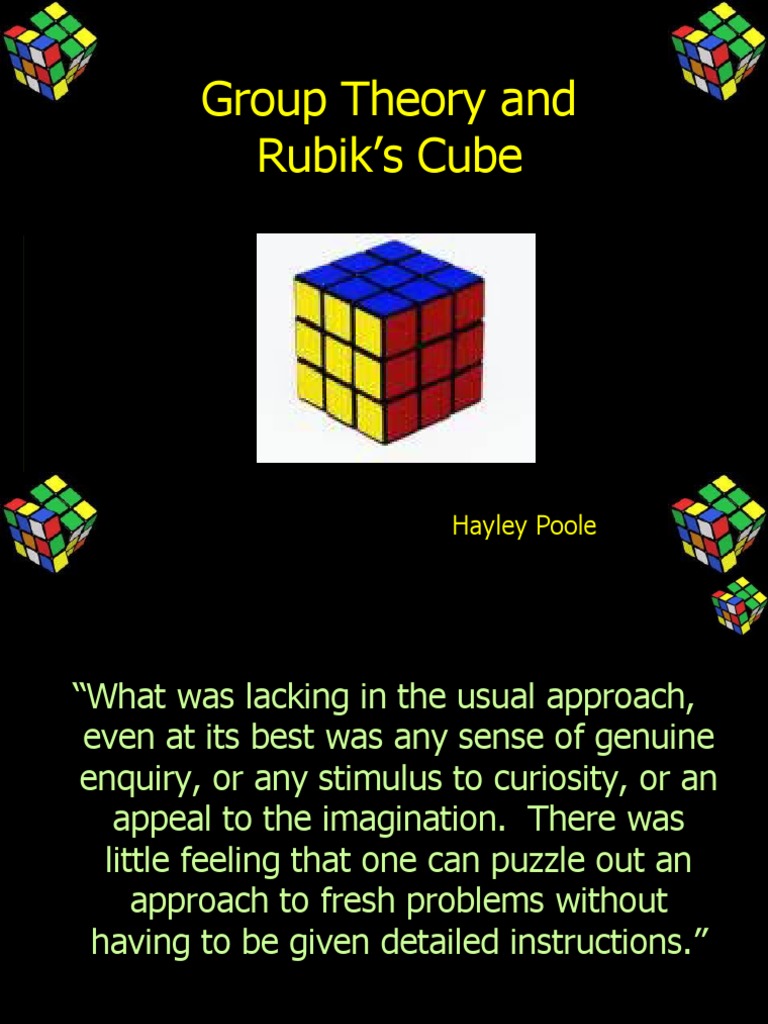 Group Theory and Rubik's Cube | PDF | Group (Mathematics) | Mathematics