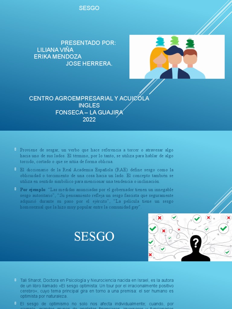 Definición y Tipos de Sesgo | PDF | Parcialidad | Estadísticas
