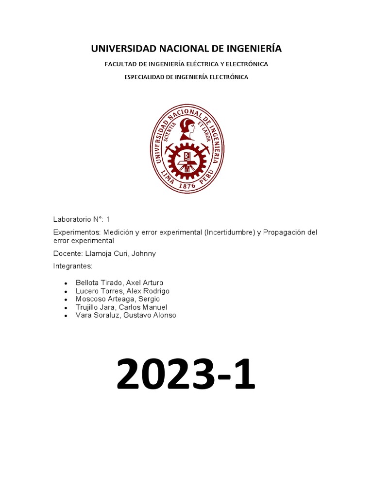 Medición y Error Experimental en Laboratorio | PDF