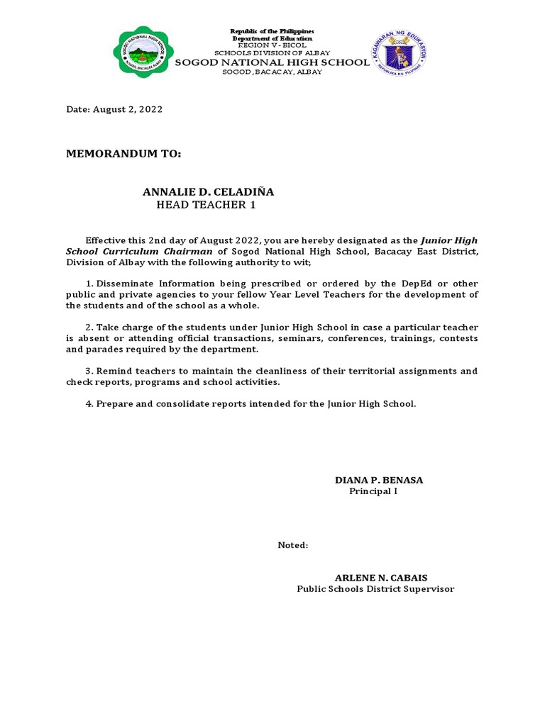 Designation Order | Download Free PDF | Teachers