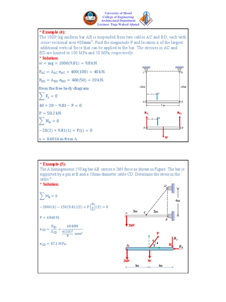 Strength of Materials Lec 2 | PDF | Science & Mathematics