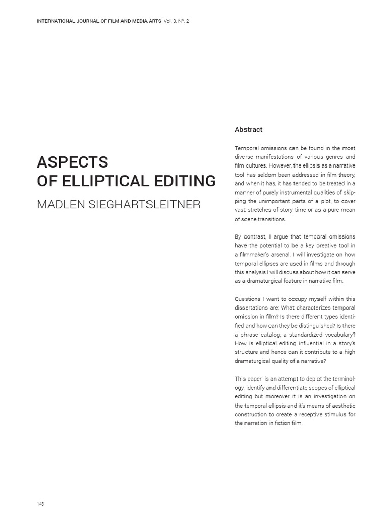 Aspects of Elliptical Editing Essay | PDF | Ellipsis | Linguistics