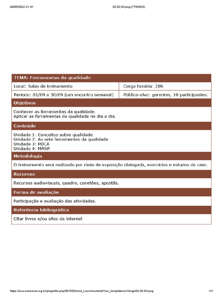Modelo Programa de Treinamento | PDF