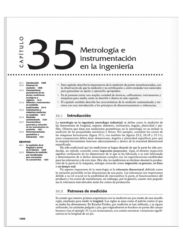 CAP 35 METROLOGIA Kalpakjian-2014 | PDF