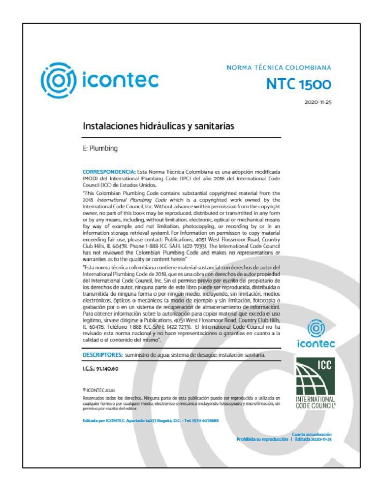 NTC 1500 - 2020 | PDF