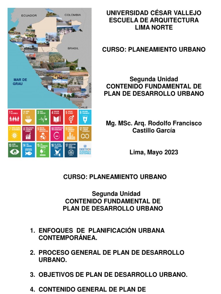 Planeamiento Urbano - Ea LN Ucv - RFCG 2023 | PDF | Planificación urbana | Sustentabilidad