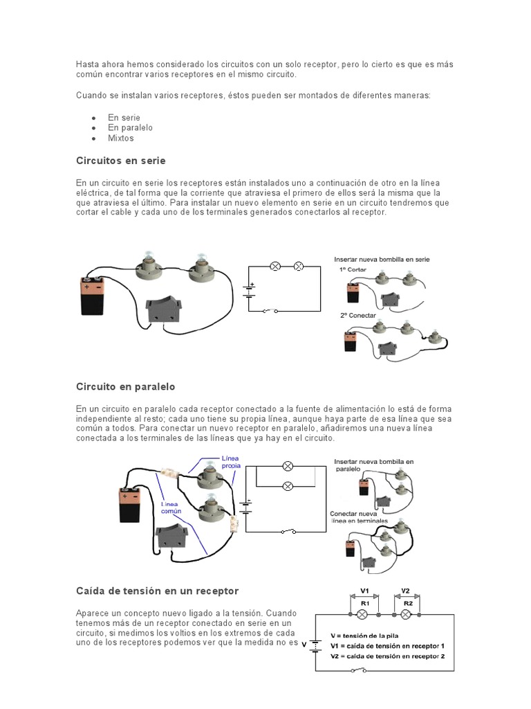 Circuitos en Serie y Paralelo | PDF | Corriente eléctrica | voltaje