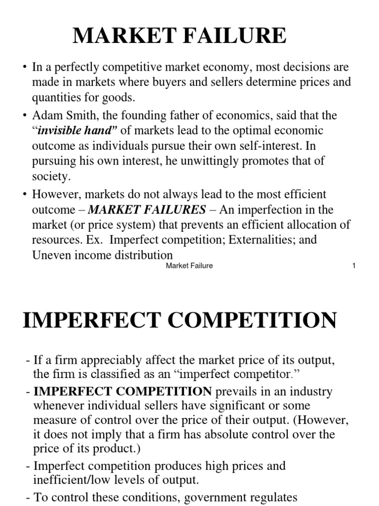 Market Failure | PDF | Monopoly | Externality