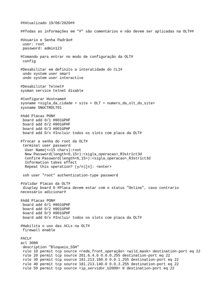 OLT Configuration and Security Guide | PDF | Internet Protocols | I Pv6