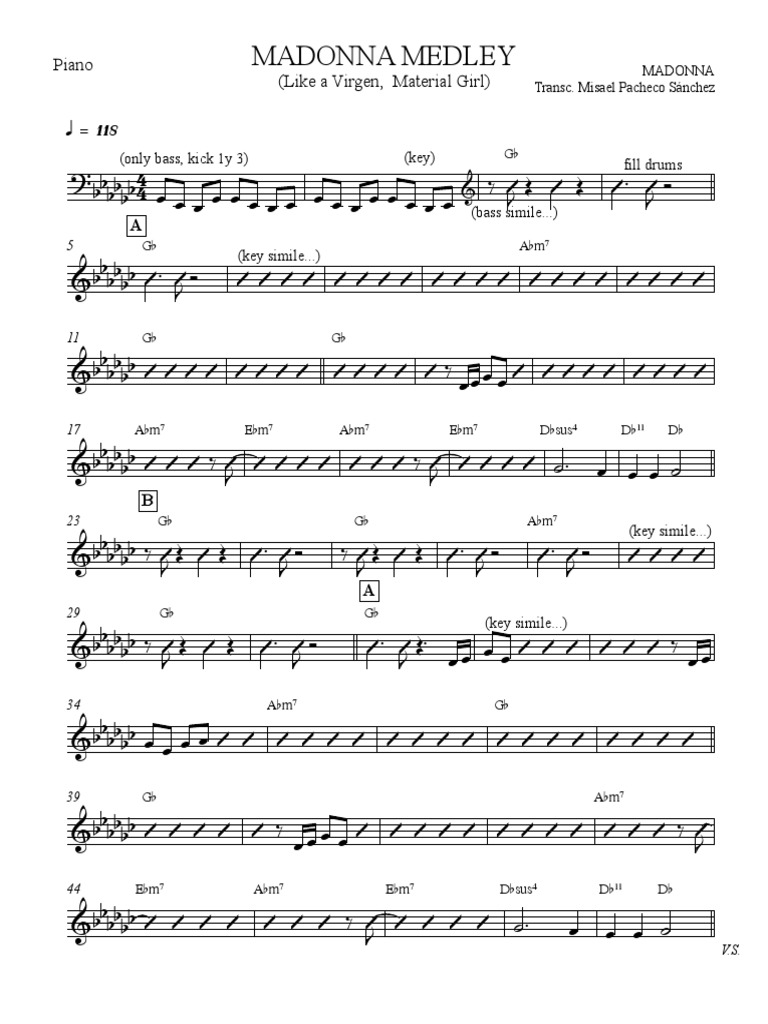Madonna Medley | PDF