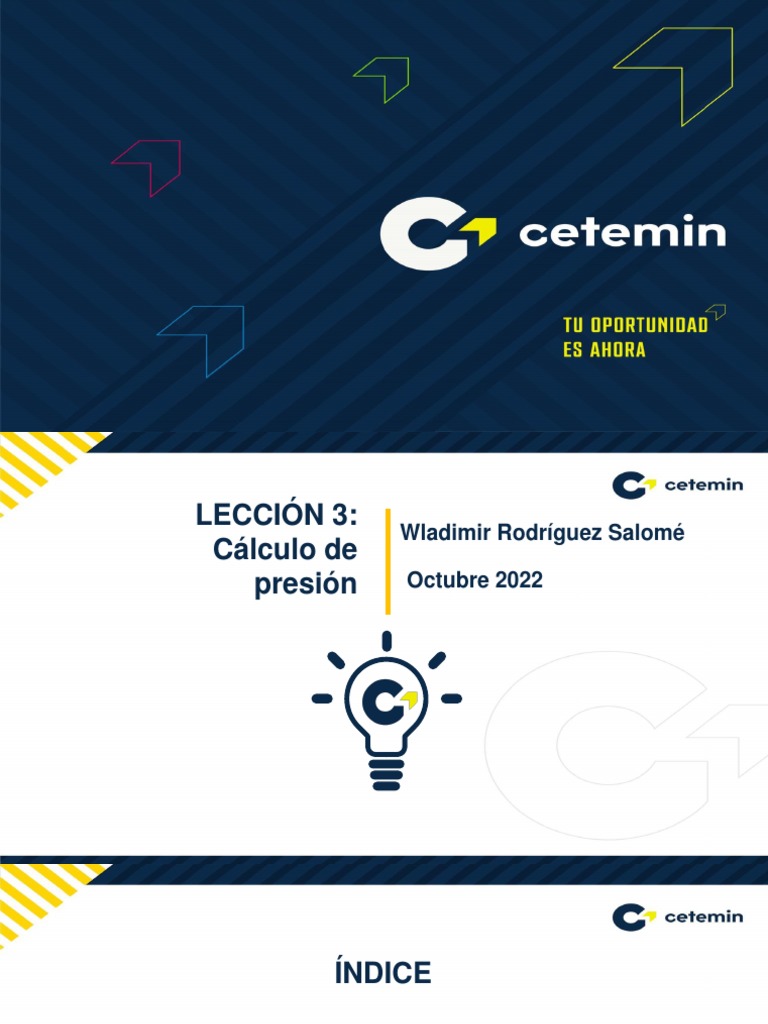 Leccion - 03 - Cálculo - Presión | PDF