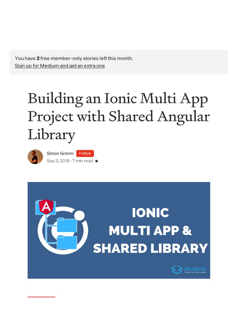 Ionic Angular Multi App Project Pdf Computer File Directory Computing
