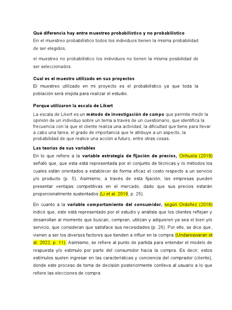 Qué Diferencia Hay Entre Muestreo Probabilístico y No Probabilístico ...