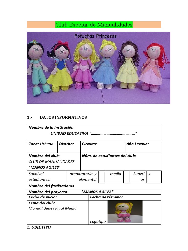 Club de Manualidades Fomix | PDF