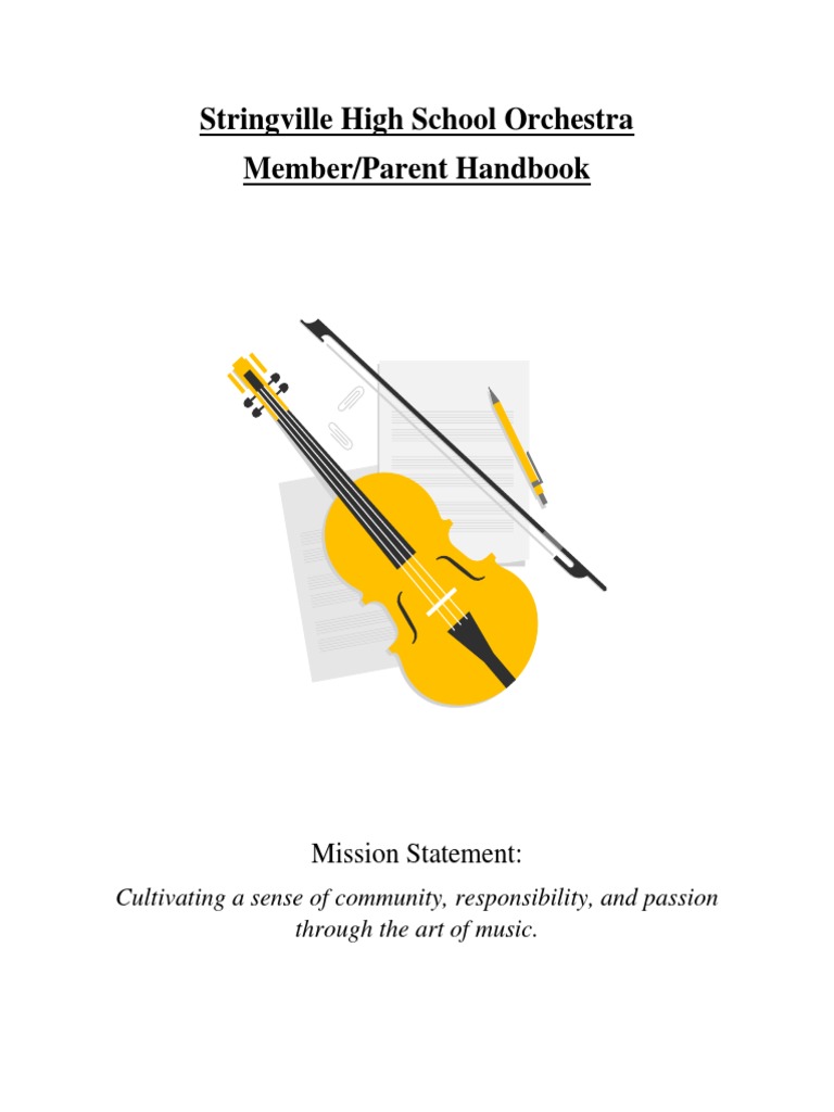 Stringville High School Orchestra Handbook | PDF | Orchestras | Cognition