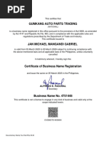 DTI Certificate | PDF