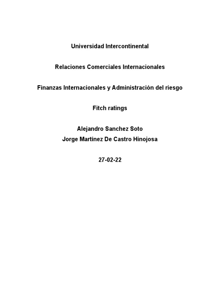 Fitch Ratings: Credit Rating Guide | PDF