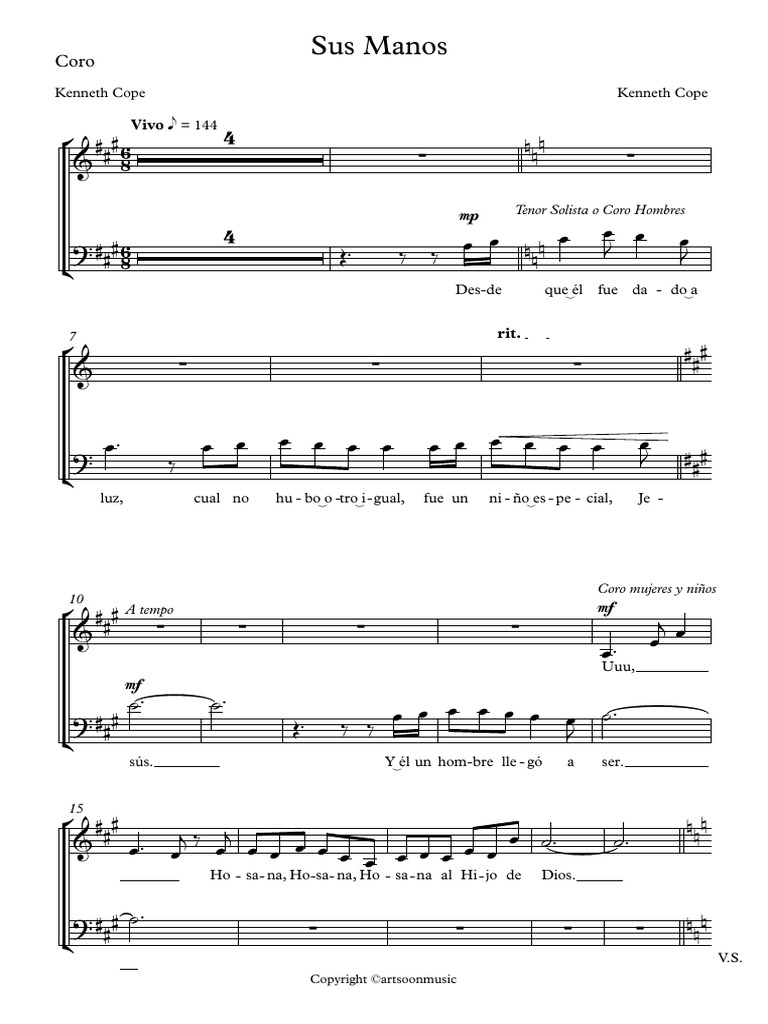 4 Sus Manos: ° 68 68 & ### NNN ?### NNN ### ? ### Œ™ Œ Œ Œ Œj Œ Œj ...