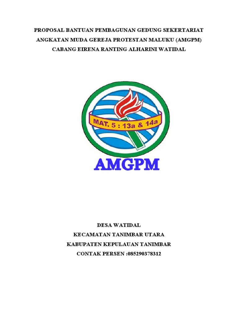 Proposal Bantuan Amgpm Pdf