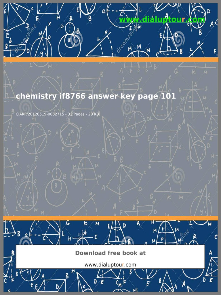 Chemistry If8766 Answer Key Page 101: WWW - Dialuptou | PDF | Chemical ...