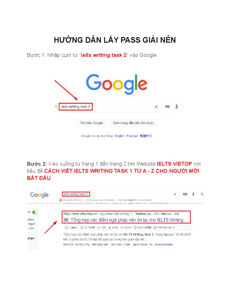 Hướng Dẫn Lấy Pass Giải Nén | PDF