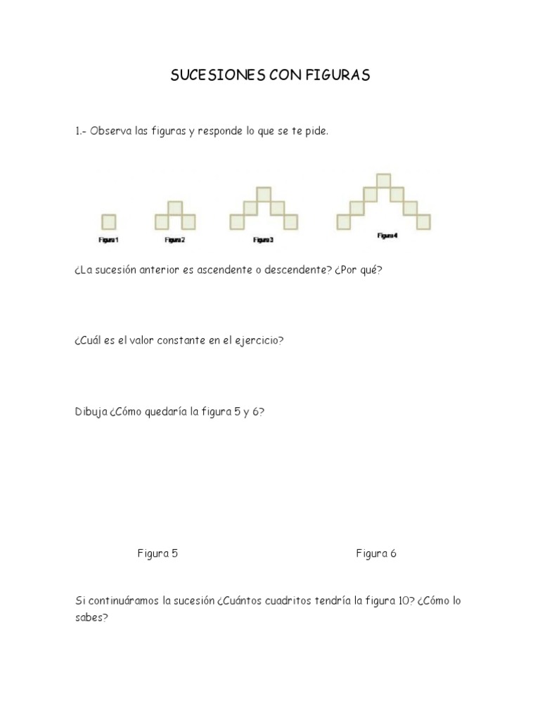 Sucesiones Con Figuras | PDF