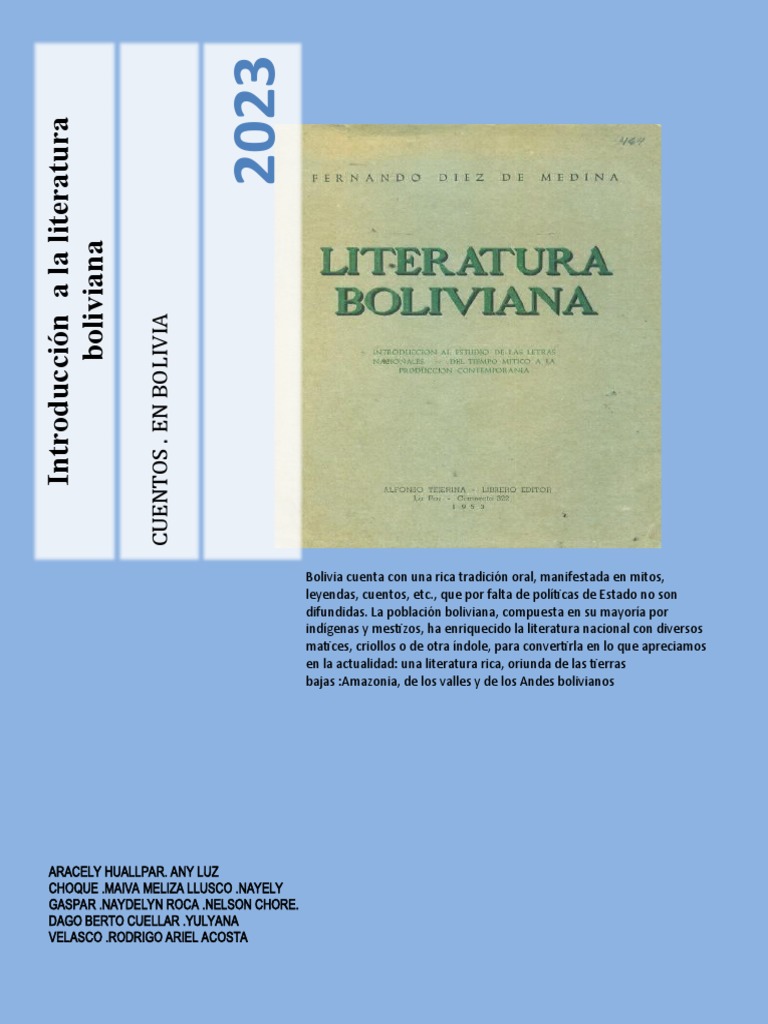 Cuentos y Literatura Boliviana | PDF | Cuentos